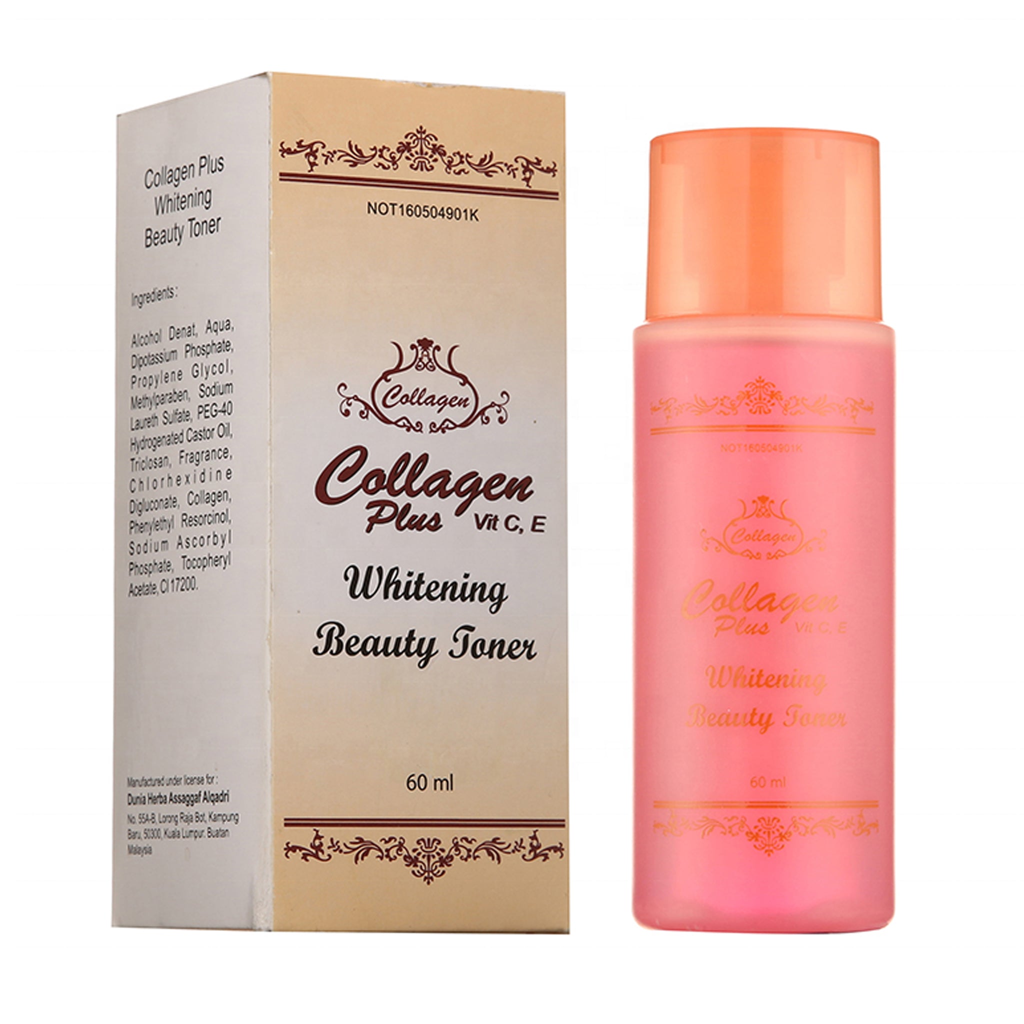COLLAGEN PLUS - WHITENING BEAUTY TONER - 60ML – SUGARI