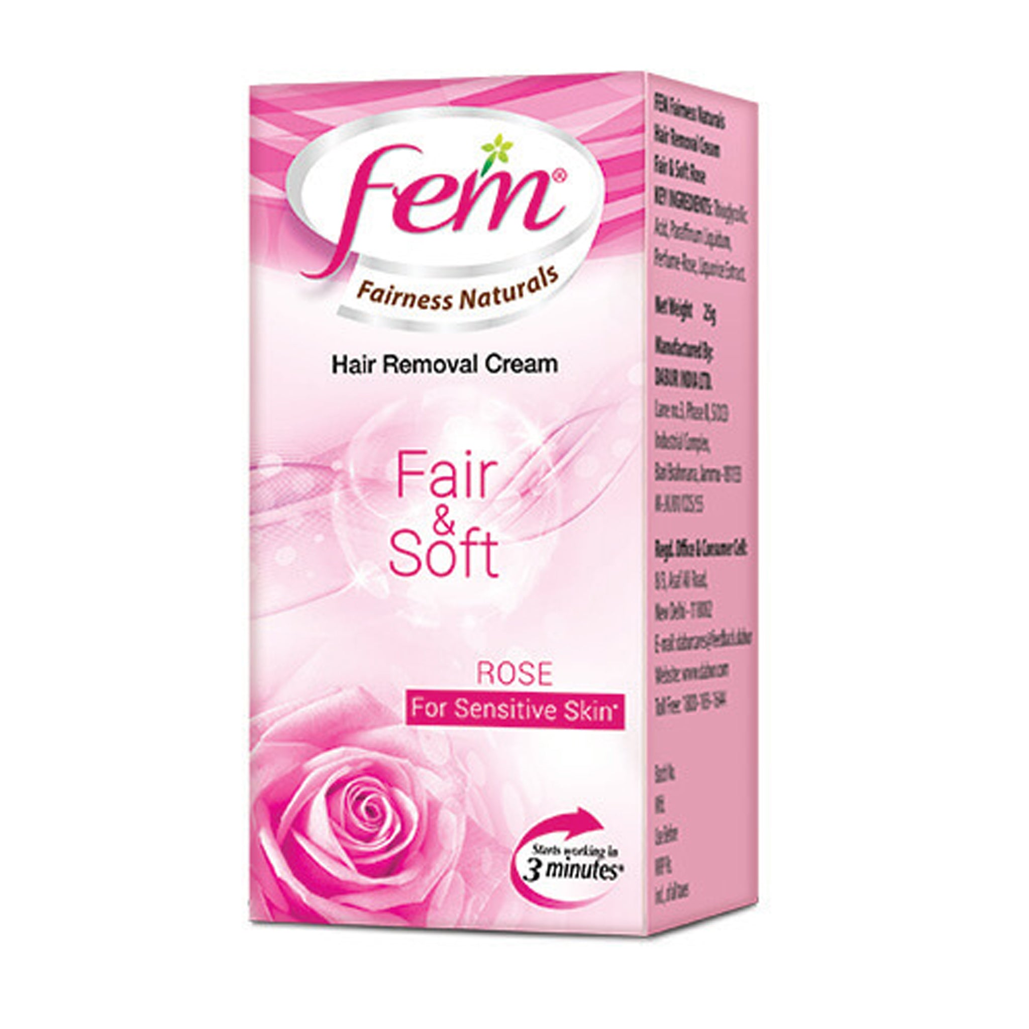 Fem - Rose Hair Removal Cream - 60g – Sugari